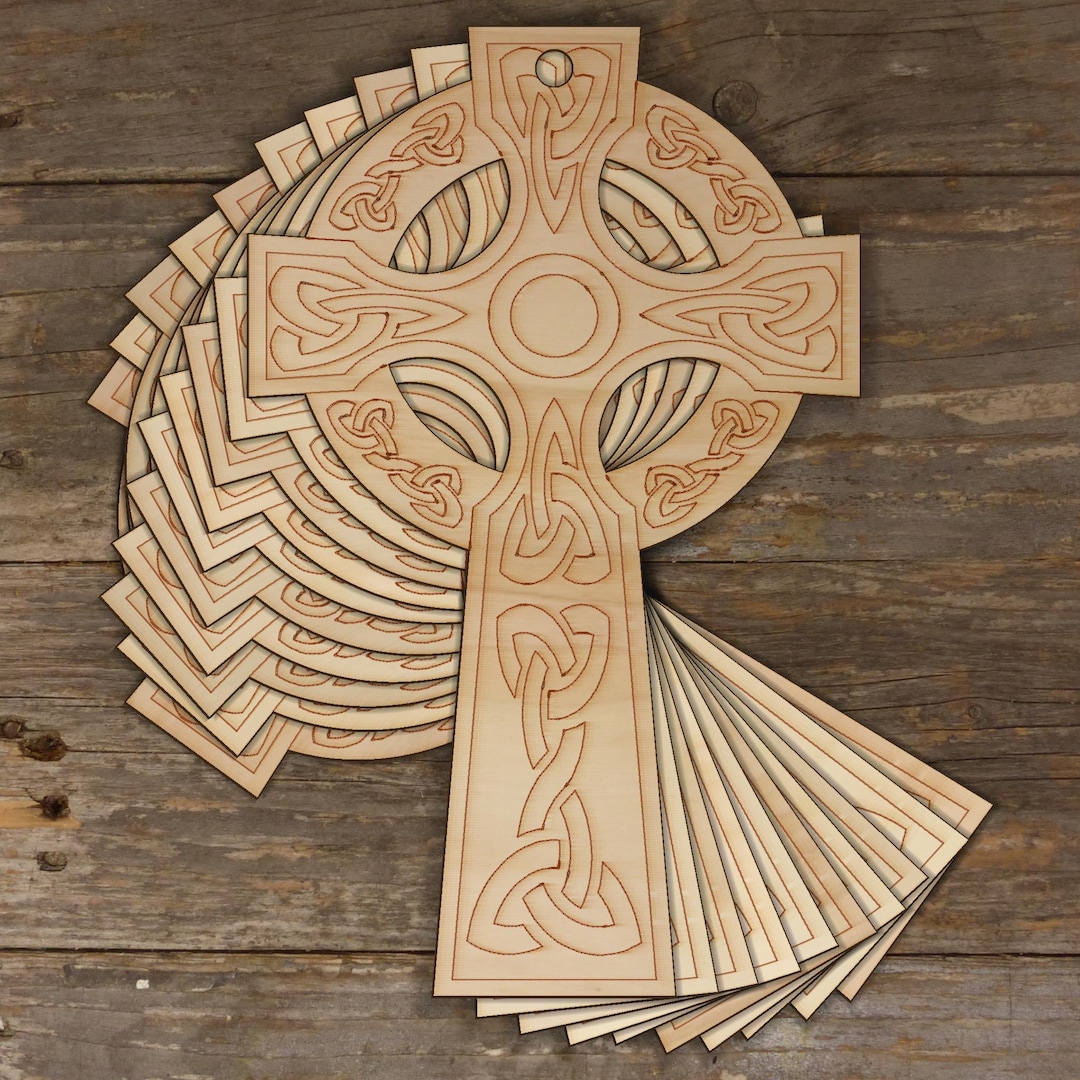 10x Wooden Traditional Celtic Christian Cross Craft Shape Religious - Etsy