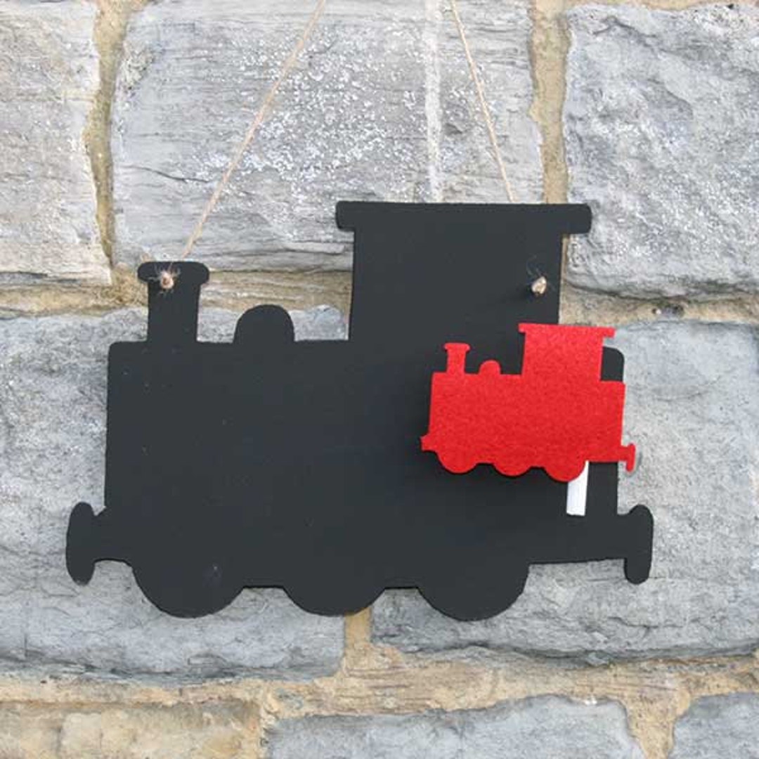 Chalk Blackboard Steam Train Shape for Memos Notes and Home Decor - Etsy
