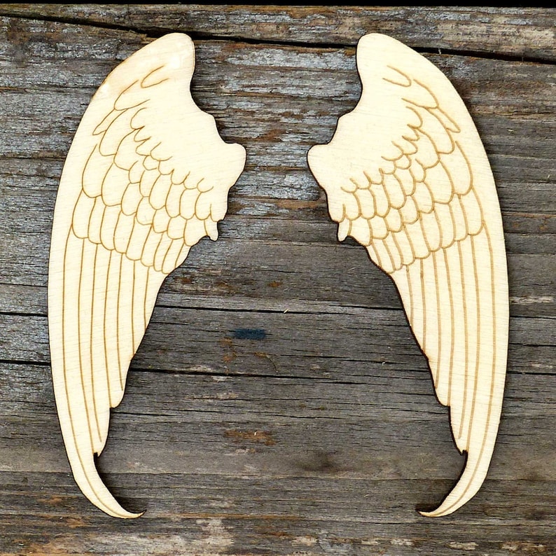 10x Wooden Pairs of Angel Wings Craft Shapes 3mm Plywood | Etsy