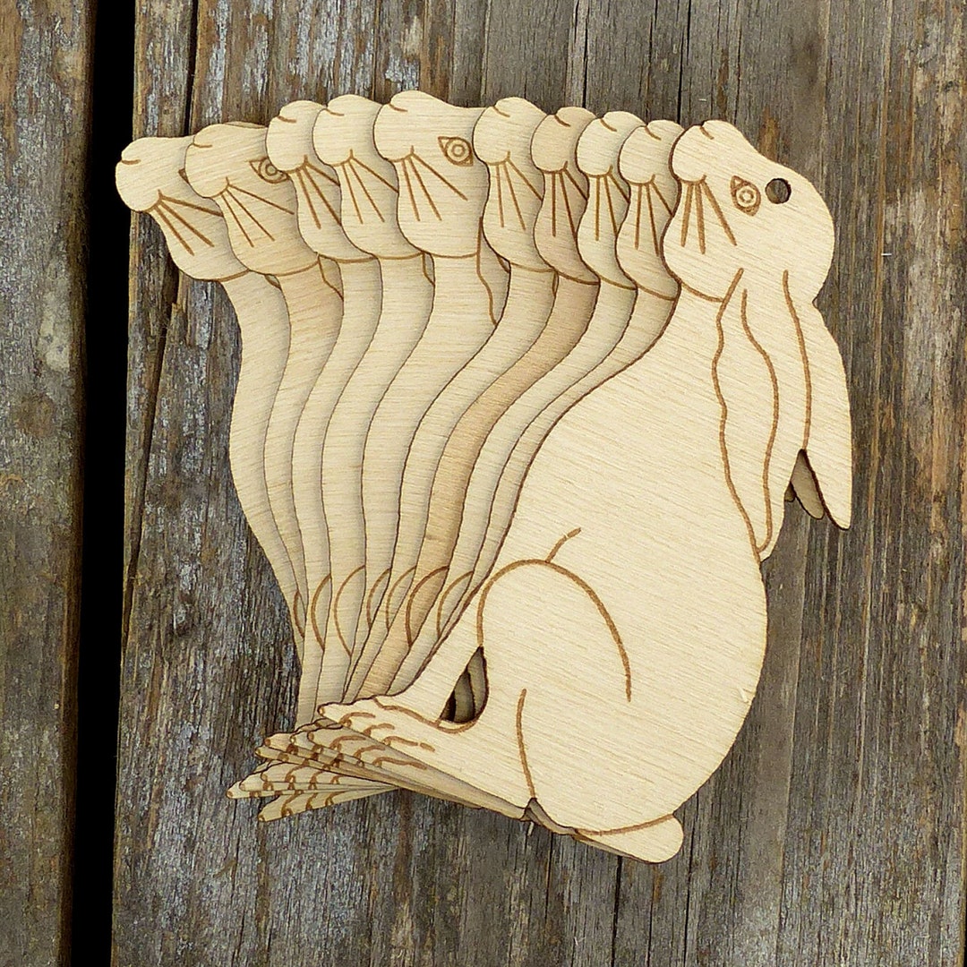 10x Wooden Hare Sitting Craft Shapes 3mm Plywood Animal Wildlife - Etsy