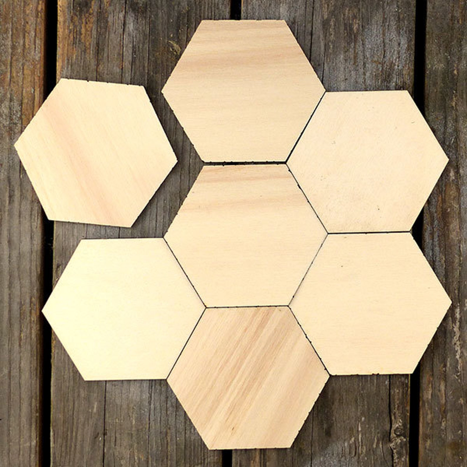 10x Wooden Plain Hexagon Craft Shapes 3mm Plywood - Etsy