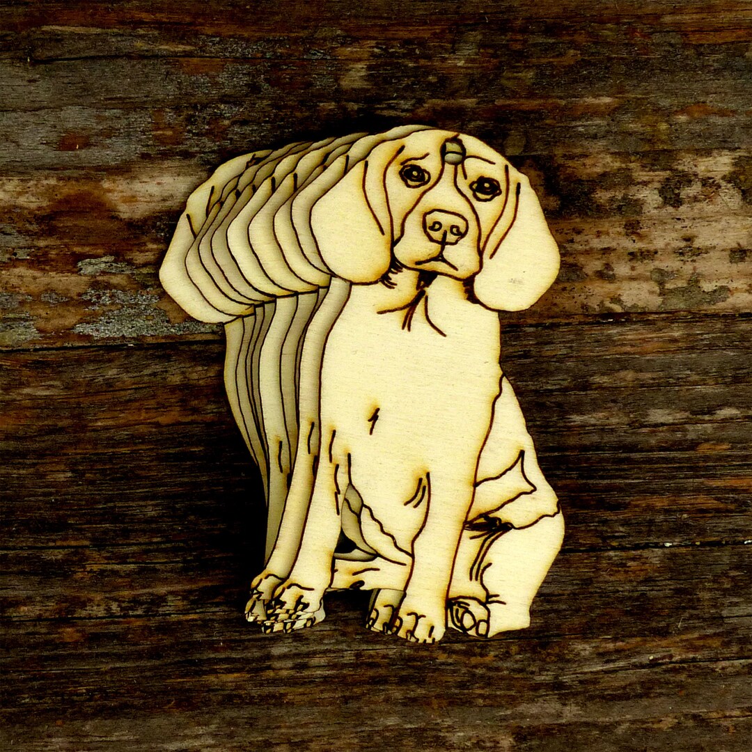 10x Wooden Beagle Sitting Front Craft Shape 3mm Ply Domestic Animals - Etsy