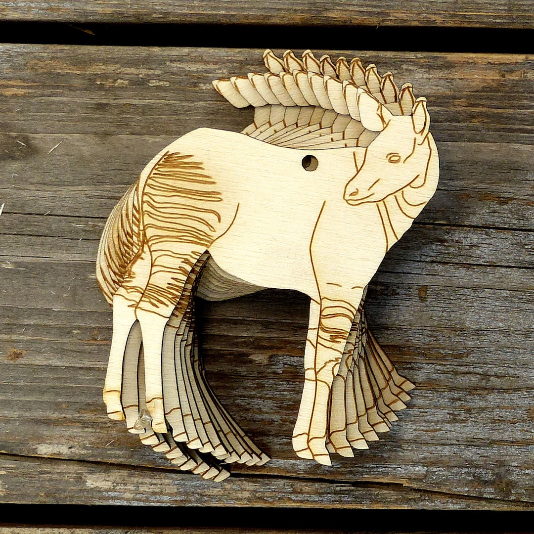 10x Wooden Safari Okapi Standing Craft Shape 3mm Ply African Animals ...