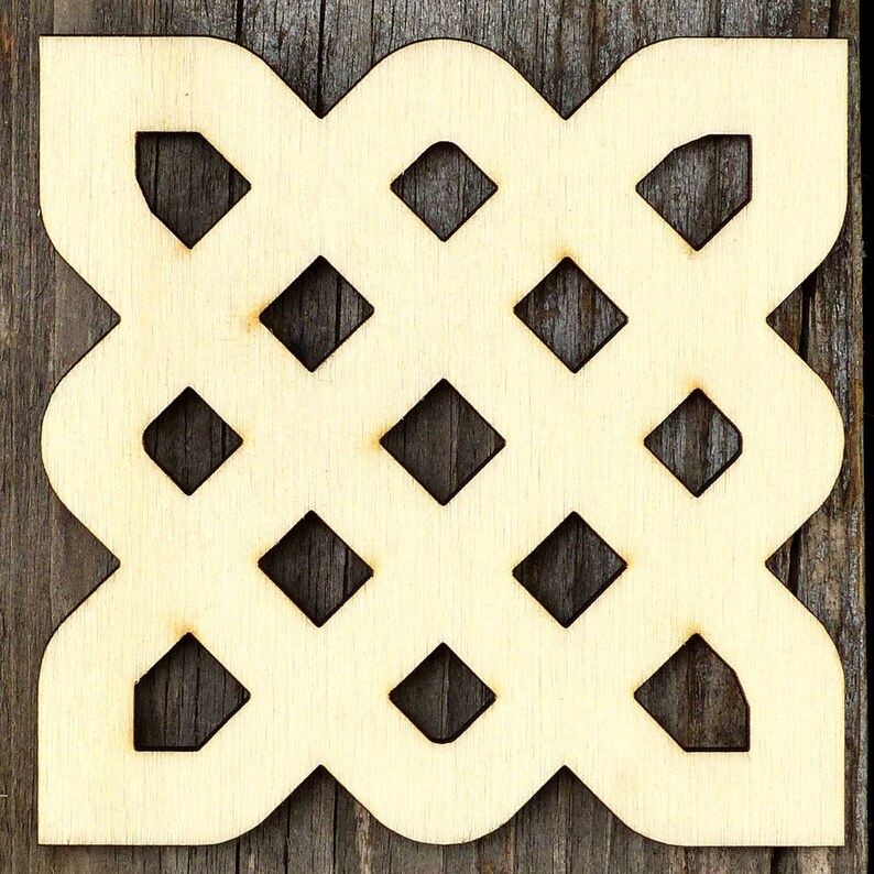 10x Wooden Celtic Knot Square Craft Shapes 3mm Plywood Style A - Etsy