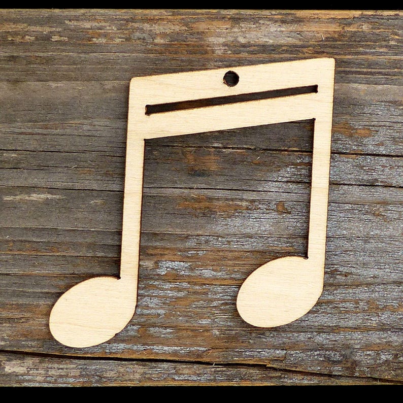 10x Wooden Music Note Beamed Double Craft Shape 3mm Ply - Etsy UK