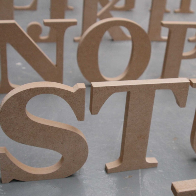 Wooden Letter Georgia Font Freestanding Letters 18cm High in - Etsy UK