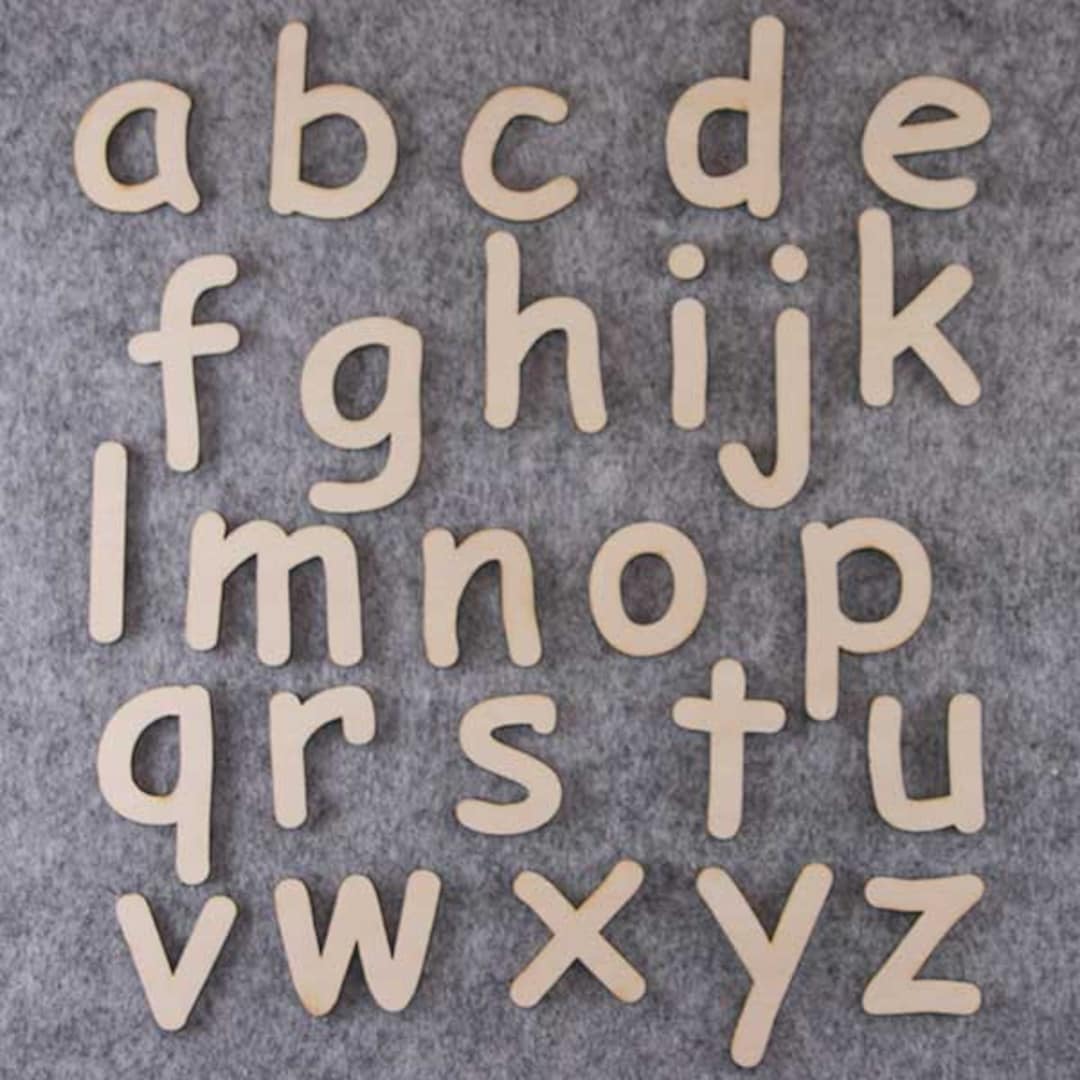 Comic Sans Font Alphabet Set Lower Case Letters A-z 3mm Plywood 26 ...