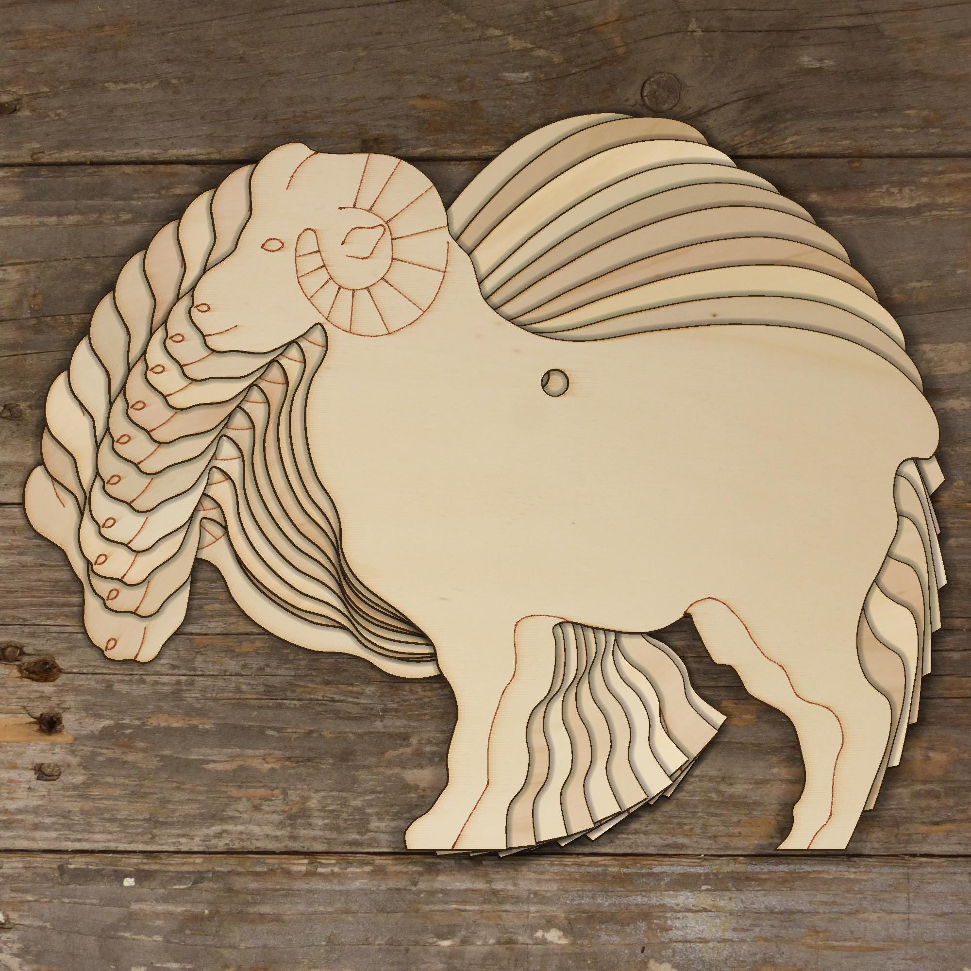 10x Wooden Ram Standing Craft Shapes 3mm Plywood Animals Farming - Etsy