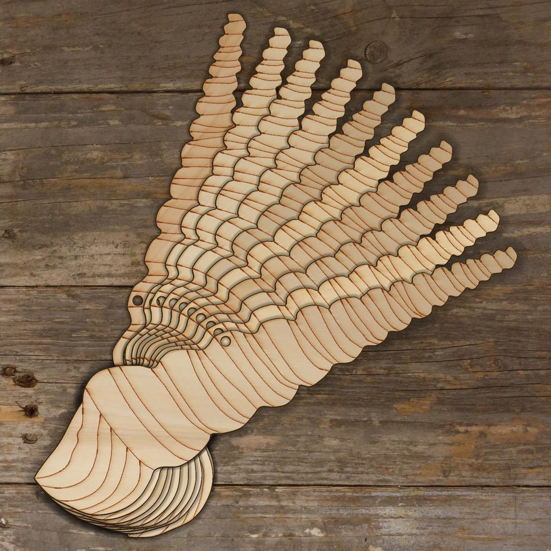 10x Wooden Sea Shell Turret Craft Shapes 3mm Plywood Seaside Sealife - Etsy