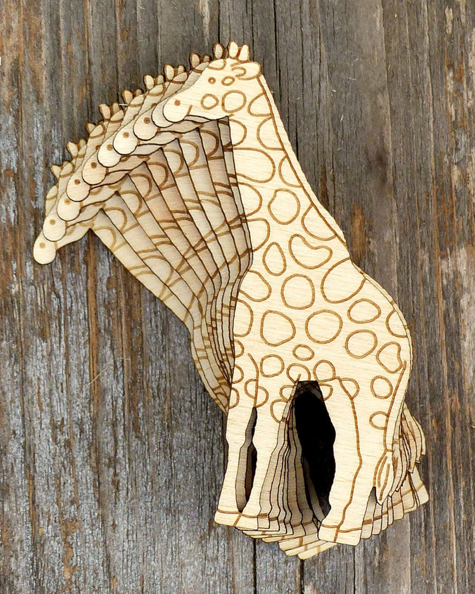 10x Wooden Comic Giraffe Standing Craft Shapes 3mm Plywood - Etsy