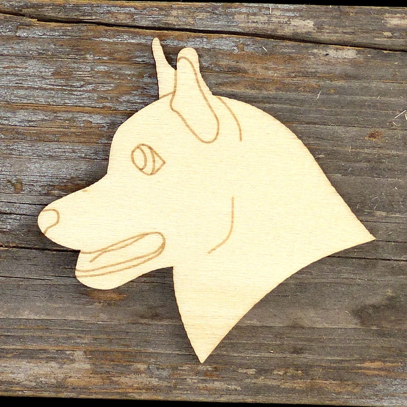 10x Wooden Dog Siberian Husky Head Craft Shapes 3mm Plywood | Etsy
