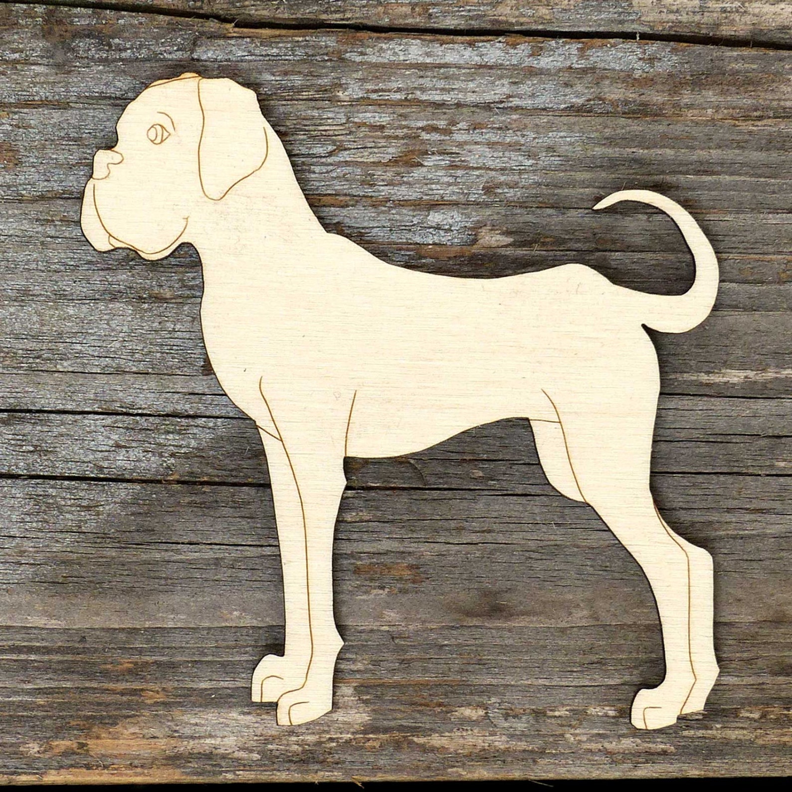 10x Wooden Boxer Dog Standing Craft Shapes 3mm Plywood - Etsy