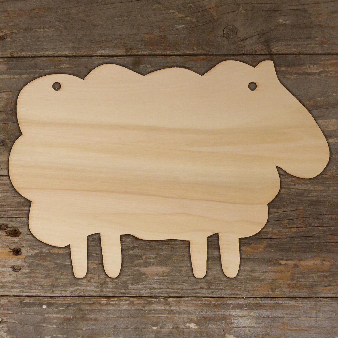10x Wooden Sheep Standing Plain Craft Shapes 3mm Plywood Farm Farmyard ...