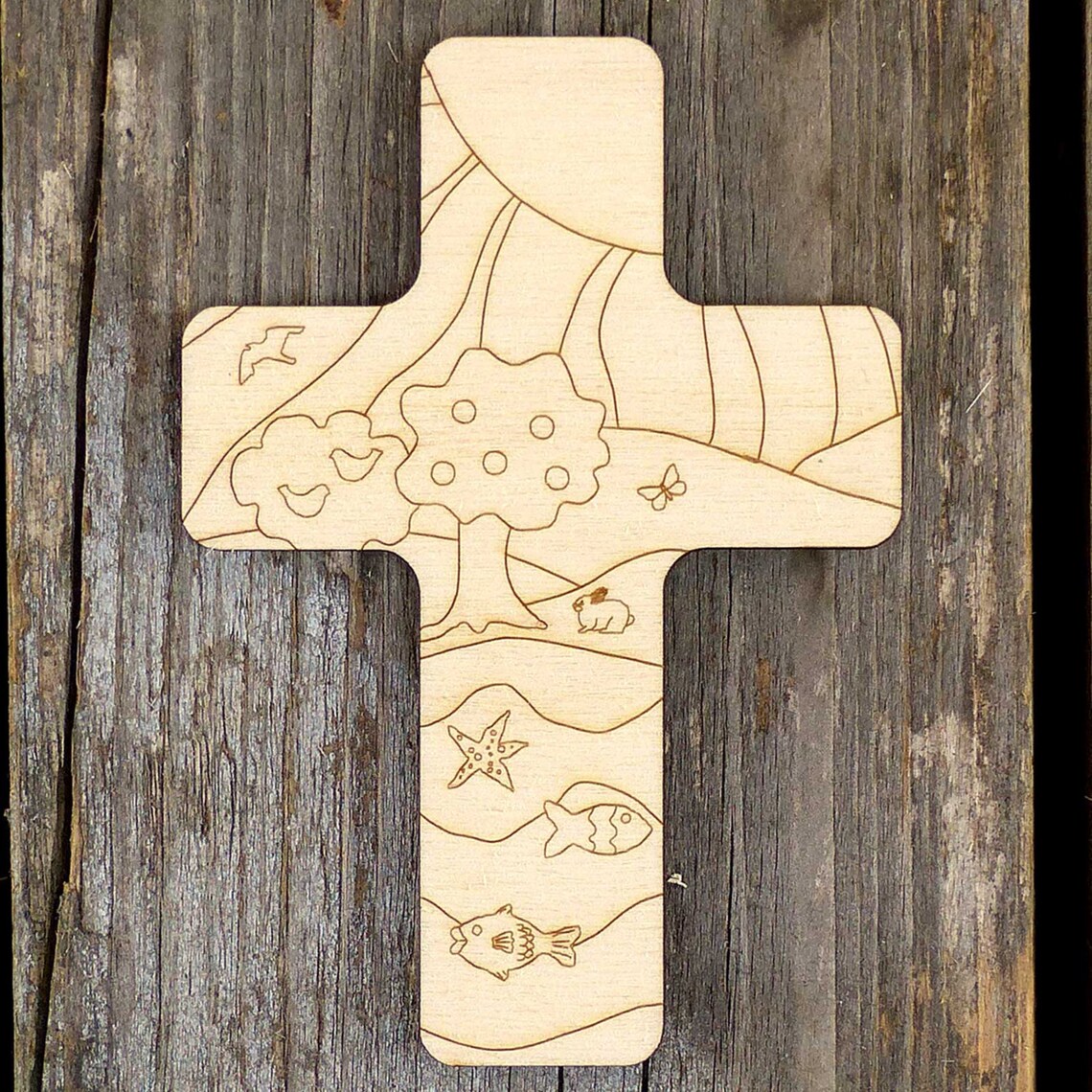 10x Wooden Creation Cross Christian Craft Shapes 3mm Plywood - Etsy