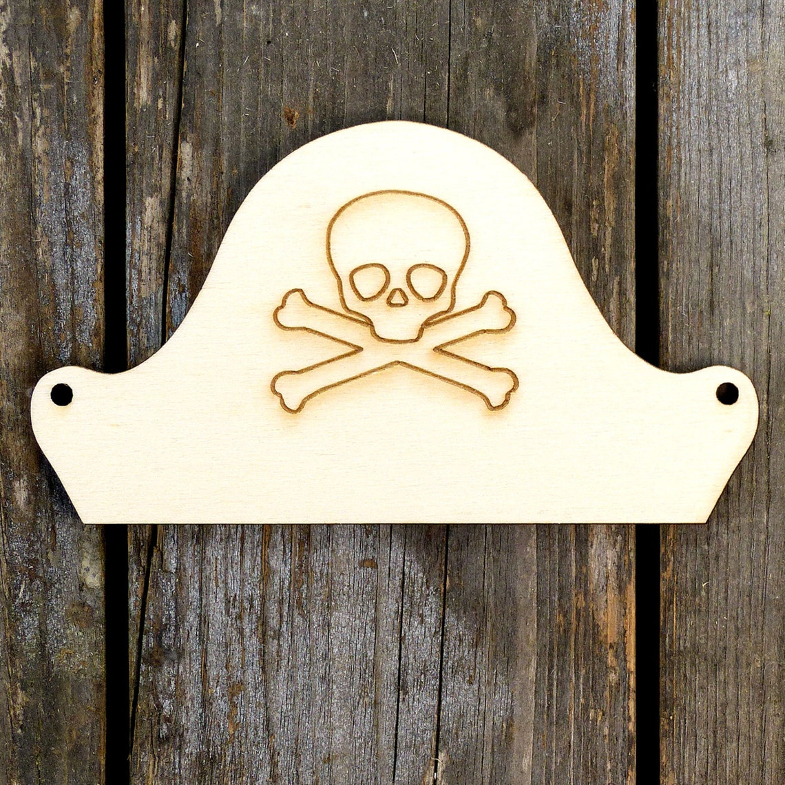 10x Wooden Pirate Hat Craft Shapes 3mm Plywood Nautical Skull | Etsy