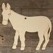 10x Wooden Donkey Standing Craft Shapes 3mm Plywood Animal Farm Horse ...