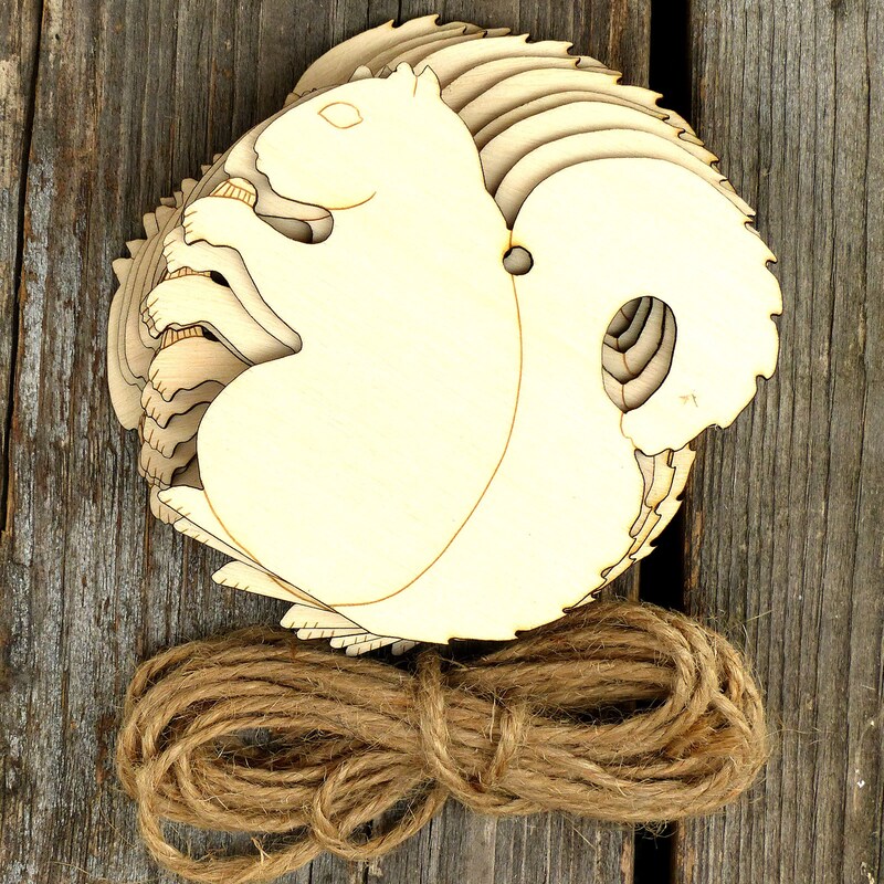 Wooden Squirrel - Etsy