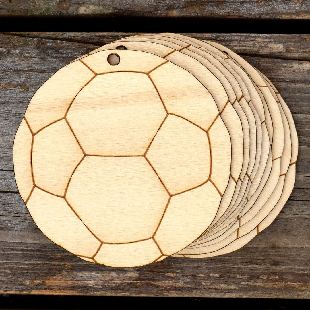 10x Wooden Football Craft Shapes 3mm Plywood - Etsy UK