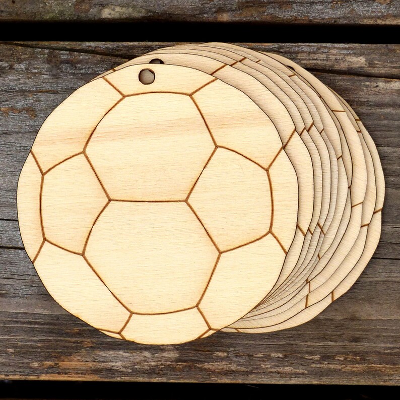 10x Wooden Football Craft Shapes 3mm Plywood - Etsy UK