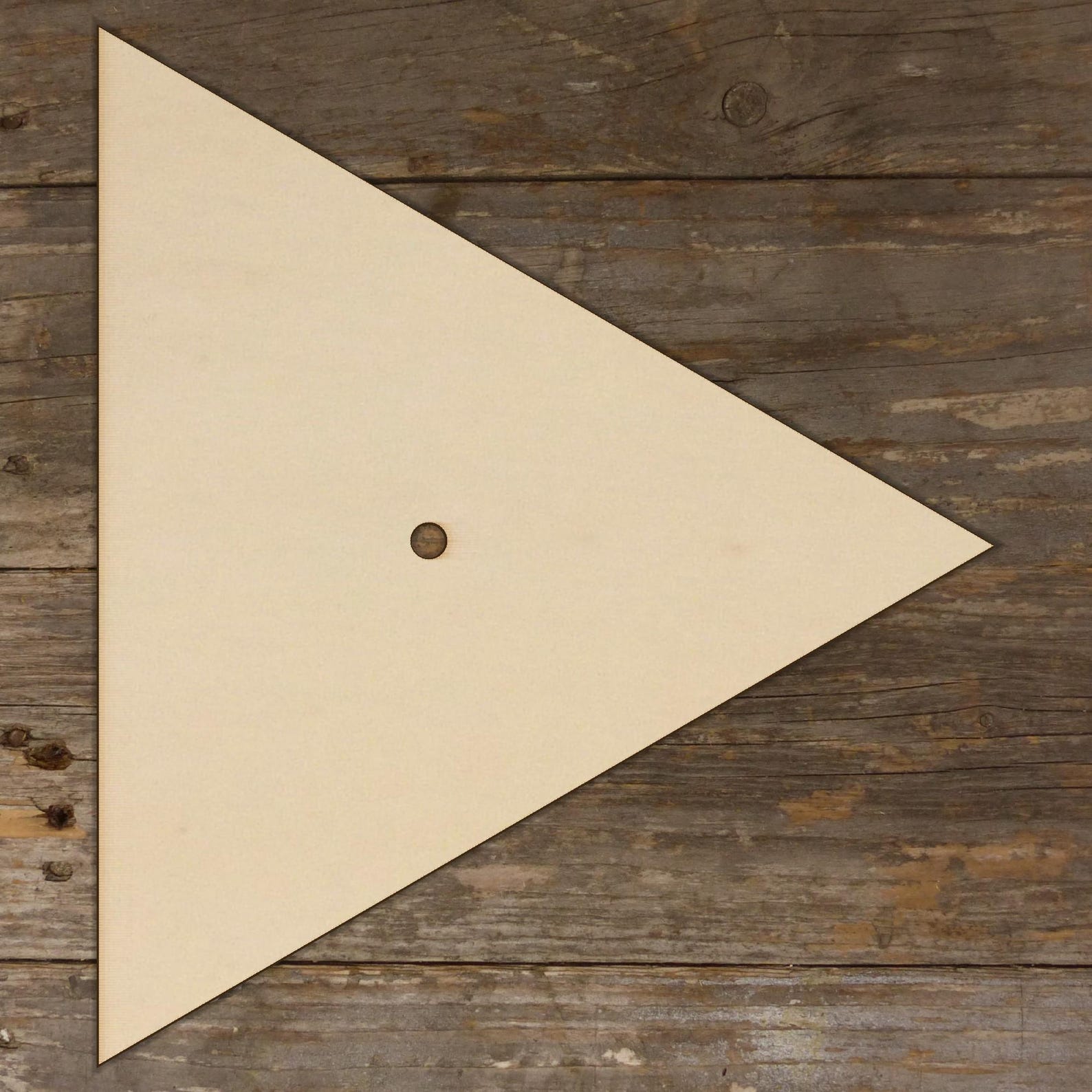 10x Wooden Equilateral Triangle Craft Shape 3mm Plywood Geometric 3 ...