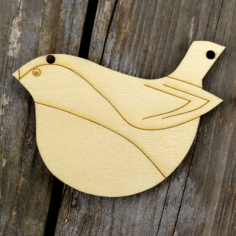 10x Wooden Robin Flying Bird Modern Style Craft Shapes 3mm - Etsy
