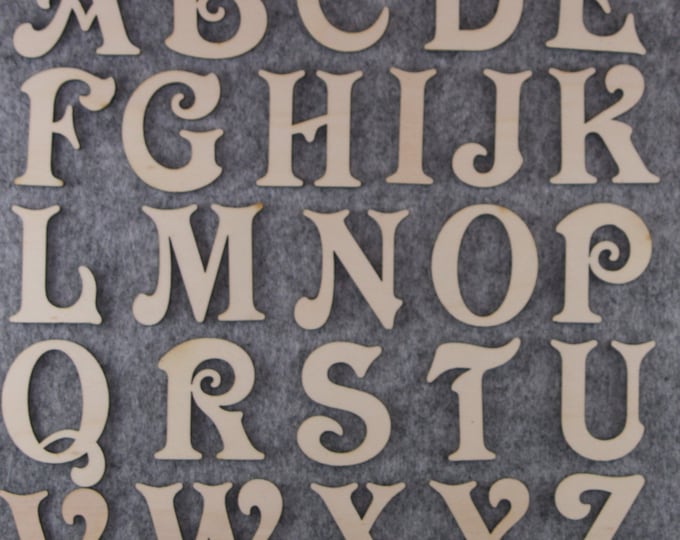 Victoria Font Alphabet Set Upper Case Letters A-Z 3mm Plywood - Etsy