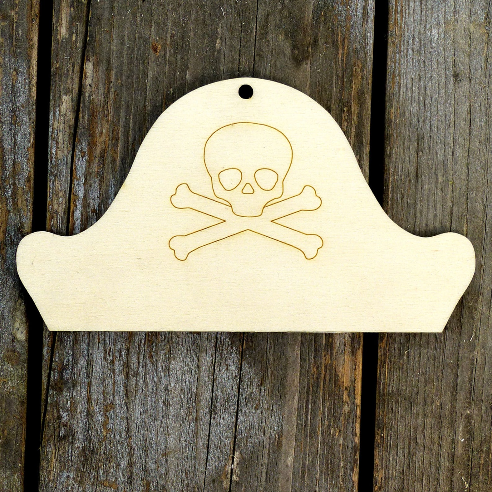 10x Wooden Pirate Hat Craft Shapes 3mm Plywood Nautical Skull - Etsy