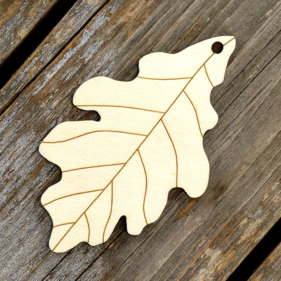 10x Wooden Oak Leaves Craft Shapes 3mm Plywood Tree English | Etsy