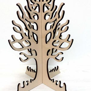 Laser Cut Slot Together Tree Simple Craft Shapes 6mm Birch Wood Plant ...