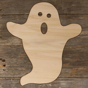10x Wooden Ghost Scary Comic Howling Craft Shapes 3mm Plywood Halloween ...