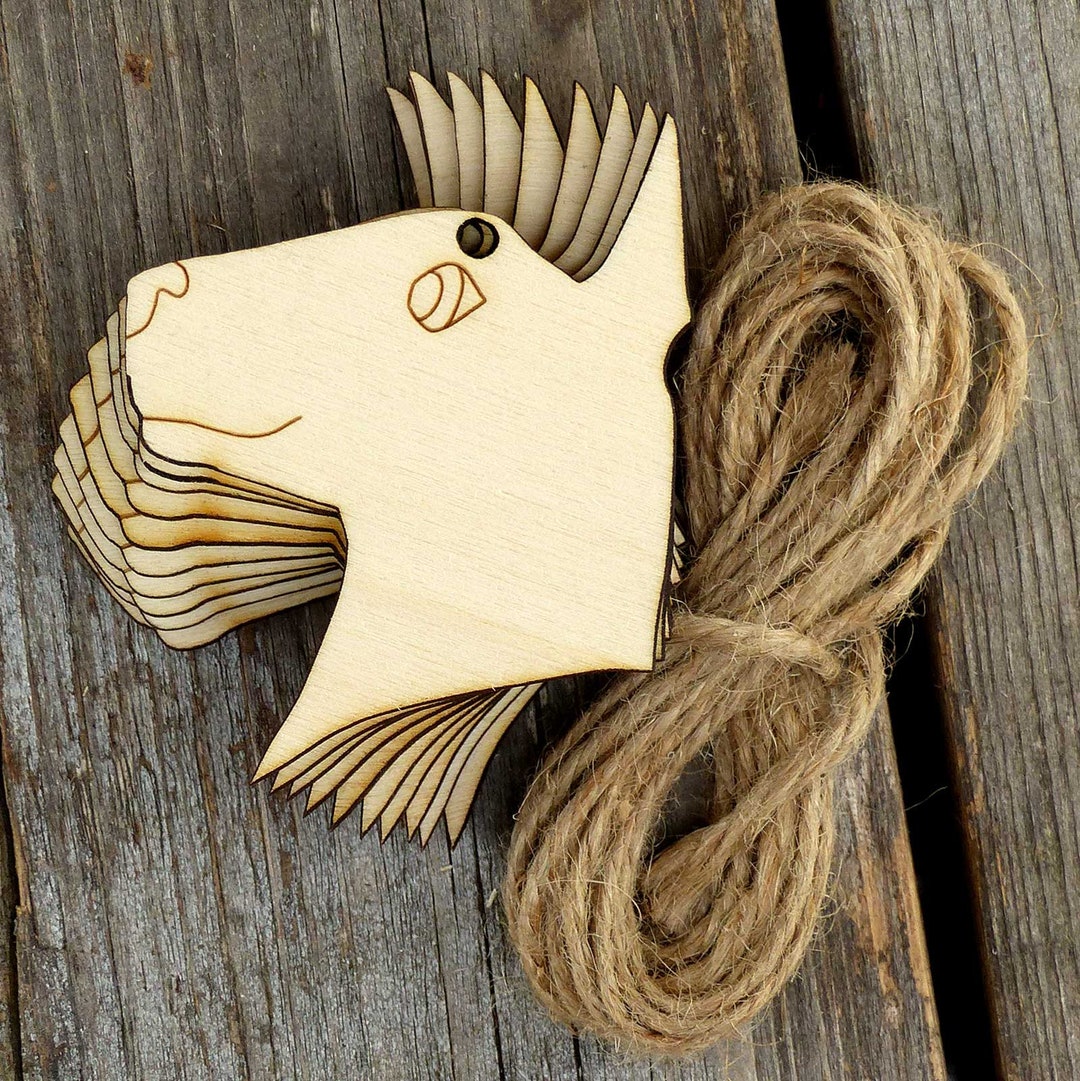 10x Wooden English Bull Terrier Dog Head Craft Shapes 3mm - Etsy