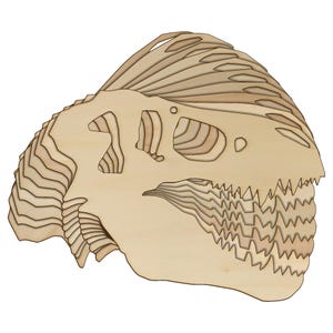 10x Wooden Tyrannosaurus Rex Skull Craft Shapes 3mm Plywood T-rex ...