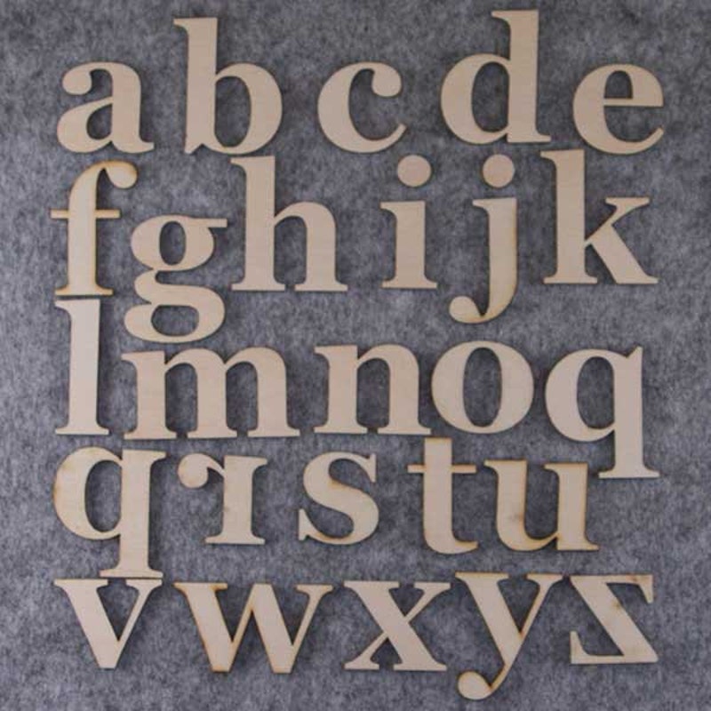 Georgia Font Wood Letters - Etsy
