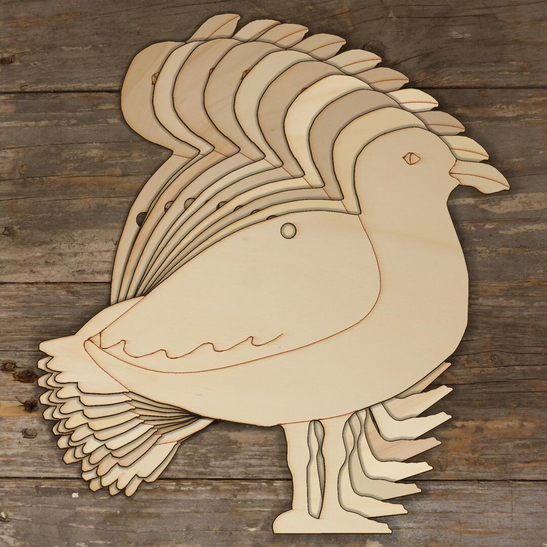 10x Wooden Seagull Craft Shapes 3mm Plywood Wildlife Bird Seaside - Etsy