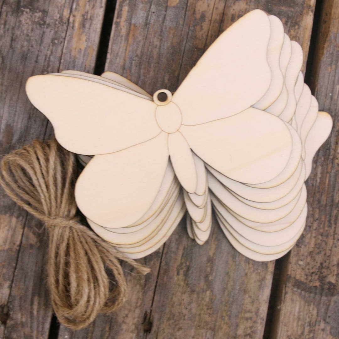 10x Wooden Simple Butterfly Craft Shape in 3mm Ply - Etsy