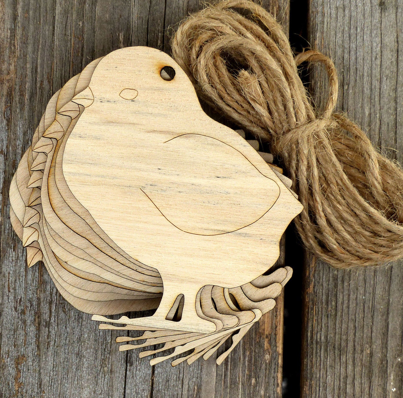 10x Wooden Chick Standing Craft Shapes 3mm Plywood Farm Bird | Etsy