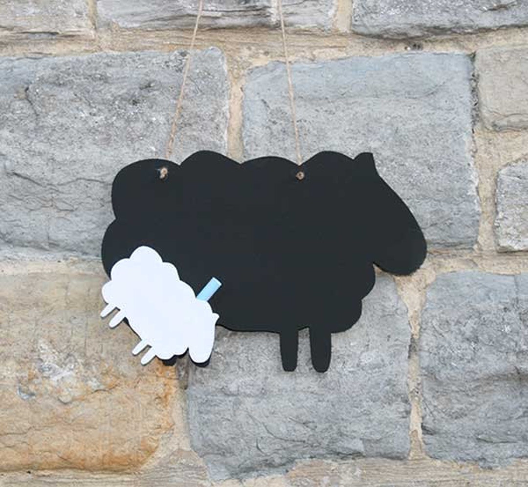 Chalk Blackboard Sheep Shape for Memos Notes & Home Decor - Etsy