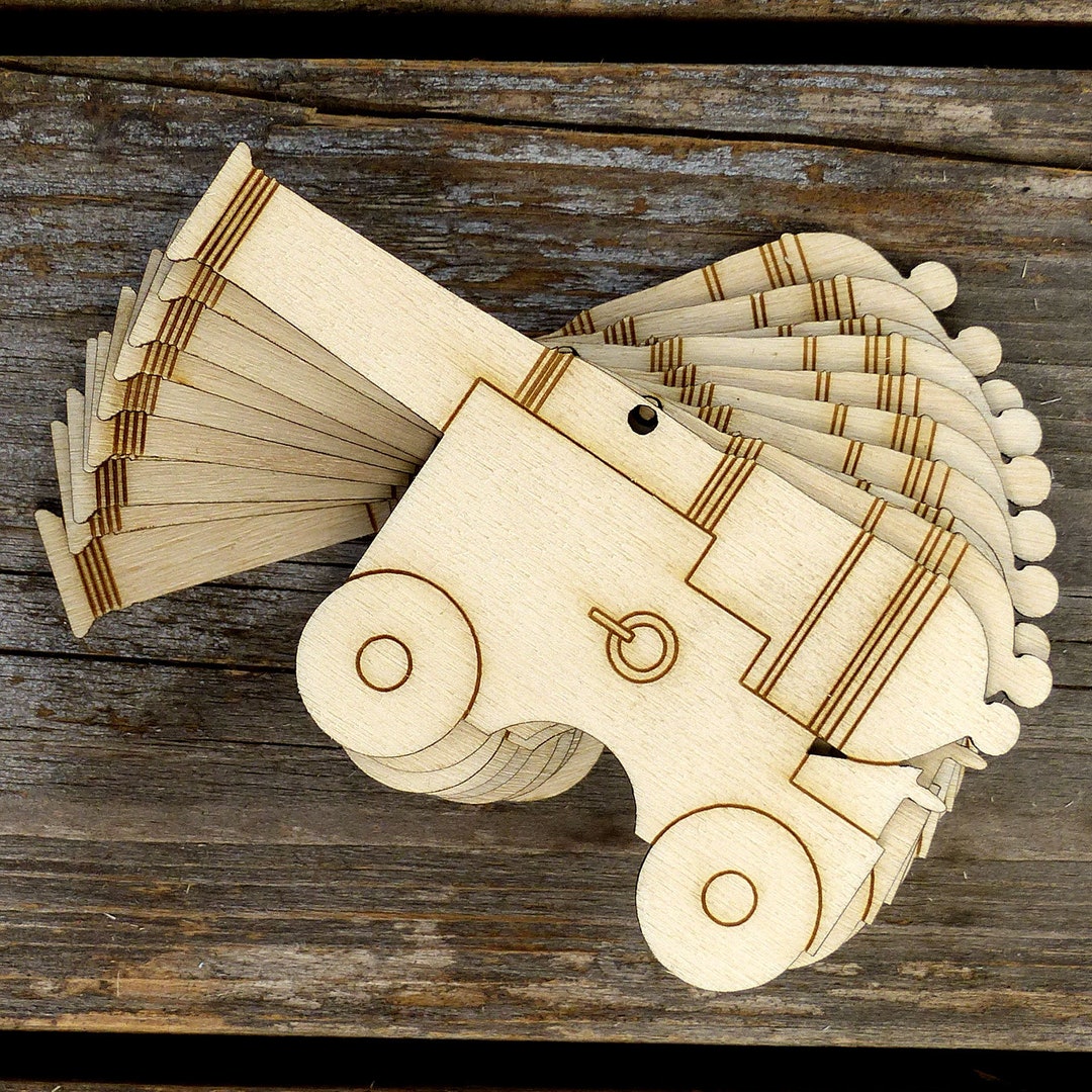 10x Wooden Pirate Cannon Craft Shapes 3mm Plywood Historic Military ...