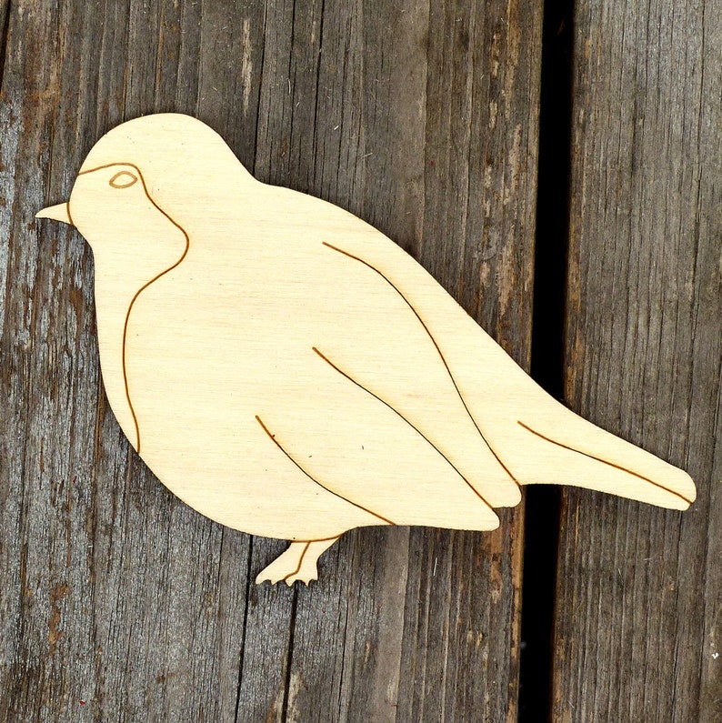 10x Wooden Robin Perching Craft Shape 3mm Plywood Winter Bird - Etsy UK