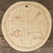 10x Wooden Pirate Doubloon Shapes 3mm Plywood Costume Spanish Gold ...