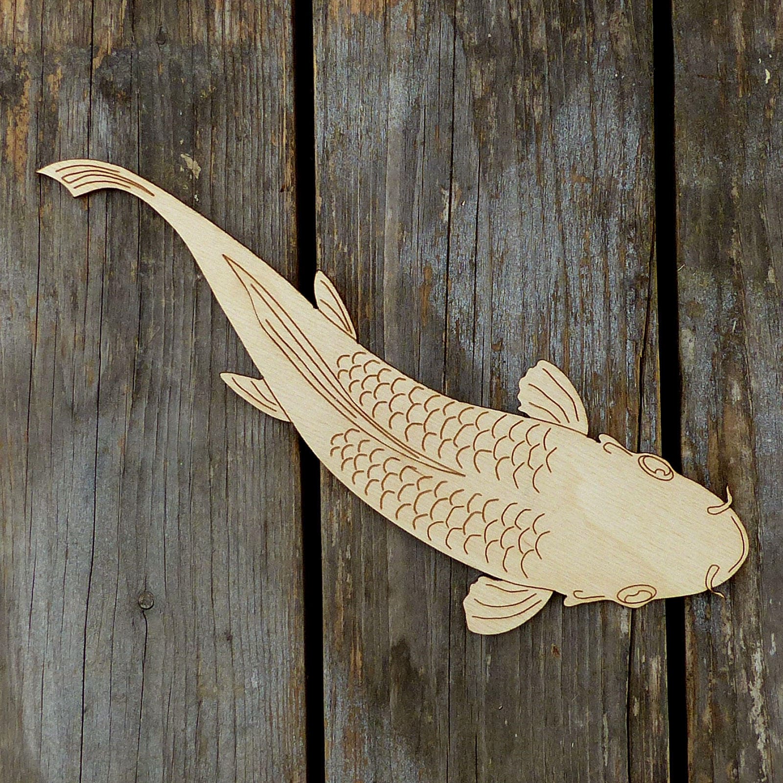 10x Wooden Koi Carp Swimming Long Craft Shape 3mm Ply Sea - Etsy