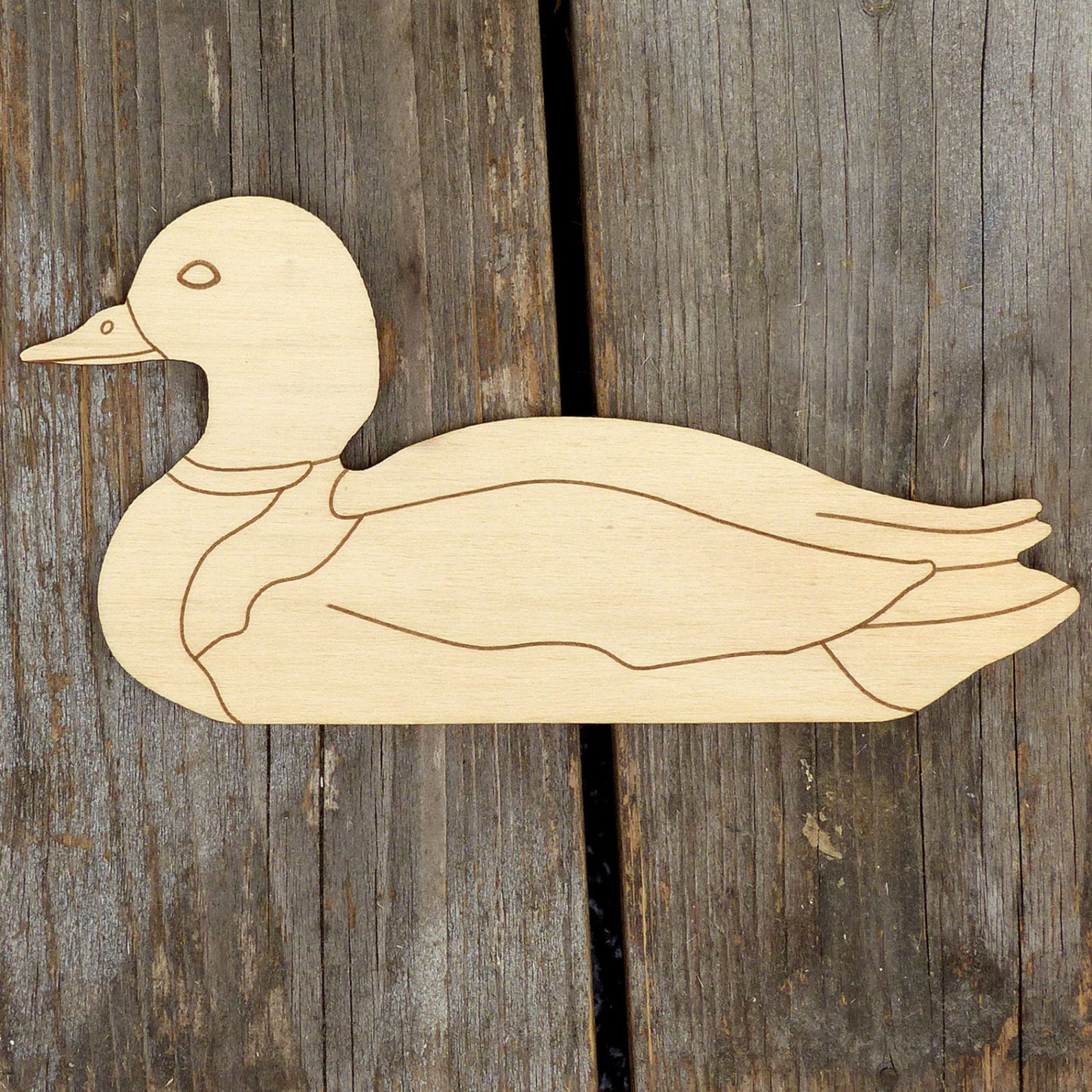 10x Wooden Mallard Swimming Duck Male Empty Craft Shape 3mm - Etsy UK