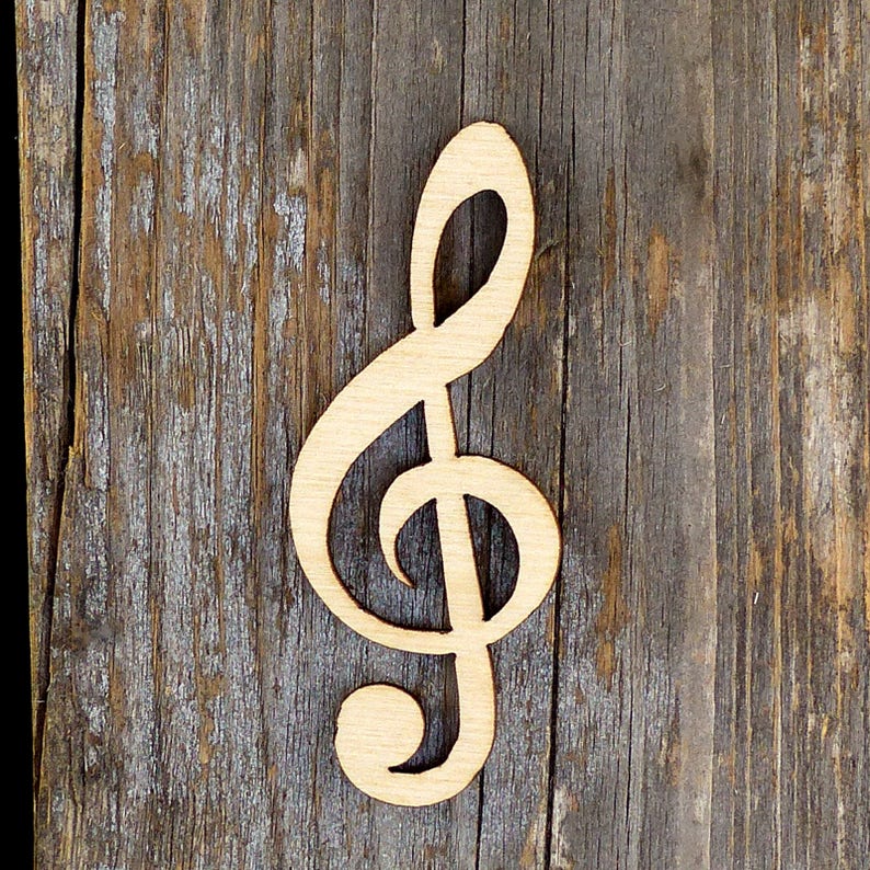 10x Wooden Treble Clef Music Note G Craft Shape 3mm Ply - Etsy UK
