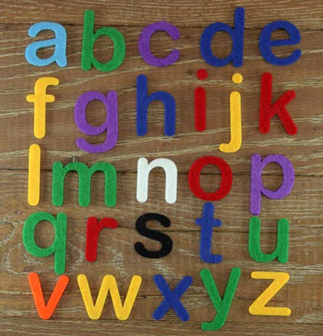Arial Rounded Font Alphabet Set Lower Case Letters A-z 3mm Felt 26 ...