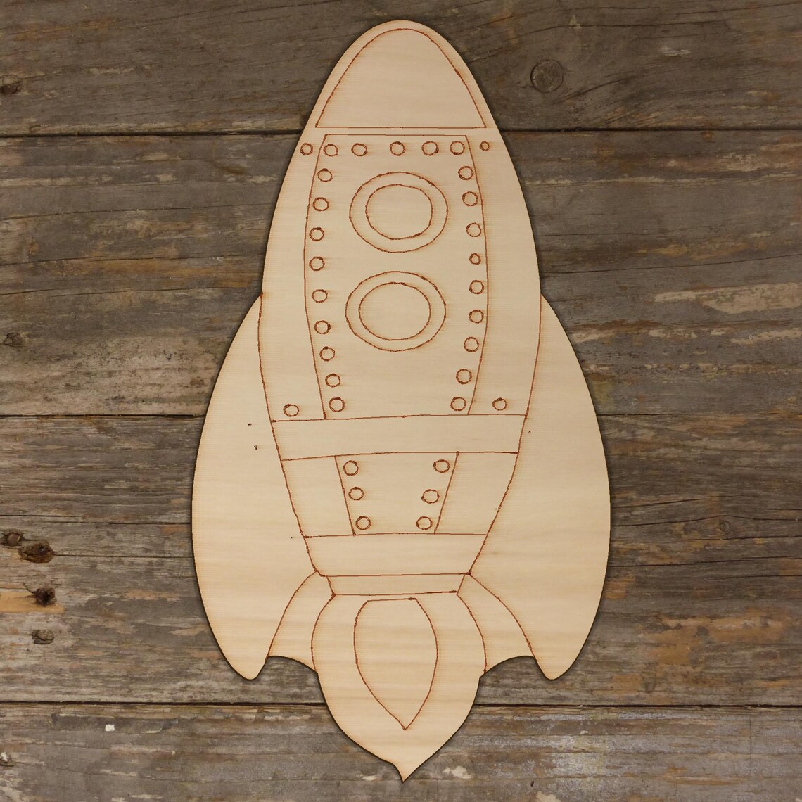 10x Wooden Comic Rocket Craft Shapes 3mm Plywood Space Transport - Etsy