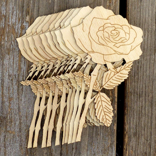 Wooden Rose - Etsy