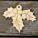 10x Wooden Holly Leaves & Berries Craft Shapes 3mm Plywood Christmas ...