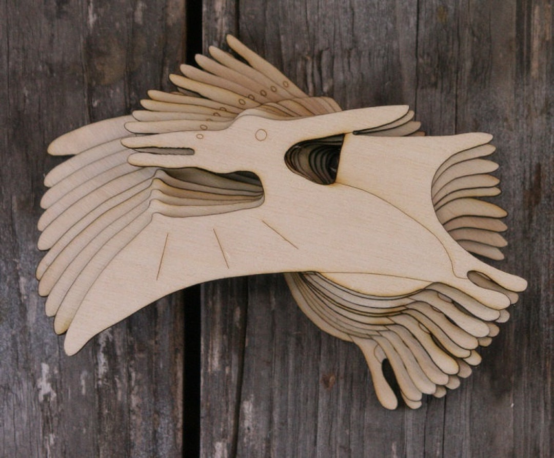 10x Wooden Pterodactyl Dinosaur Craft Shapes 3mm Plywood - Etsy