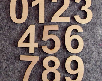 Victoria Font Number Set 0-9 3mm Plywood 10 Characters - Etsy