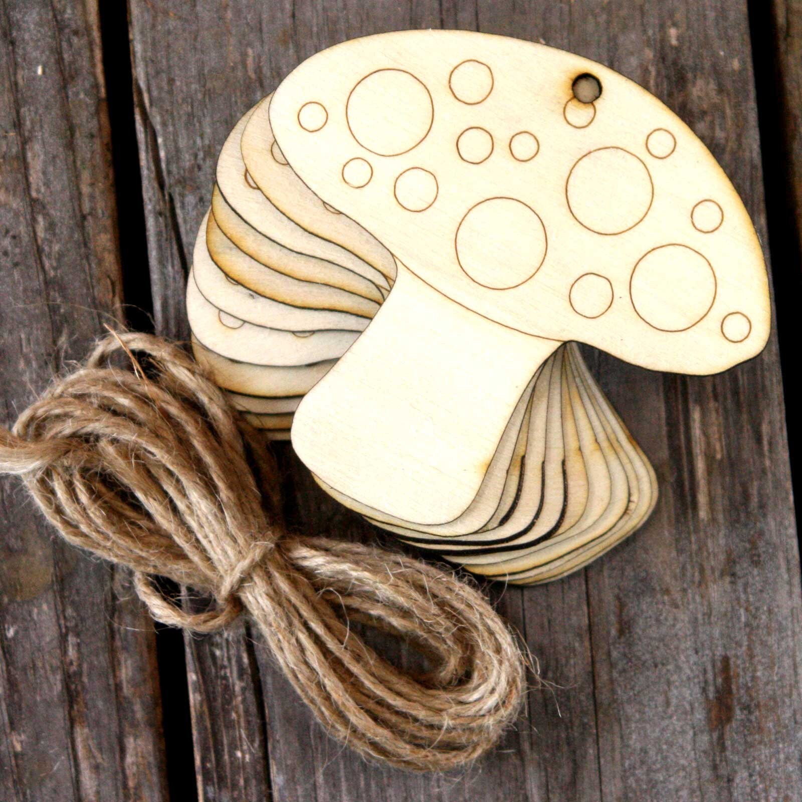 10x Wooden Toadstool Craft Shapes 3mm Plywood With Detail - Etsy